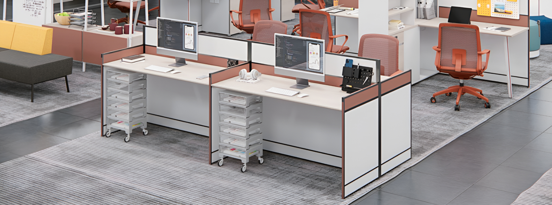 Partition Tablescreen - Work Station Office